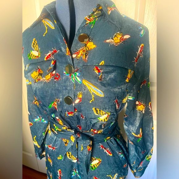 Zara | Dresses | Zara Bug Print Silk Dress | Poshmark